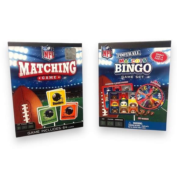 Masterpieces | Games | Nfl Matching Nfl Football Mascots Bingo Games ...